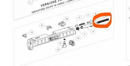 Tige guide complète BERETTA Apx